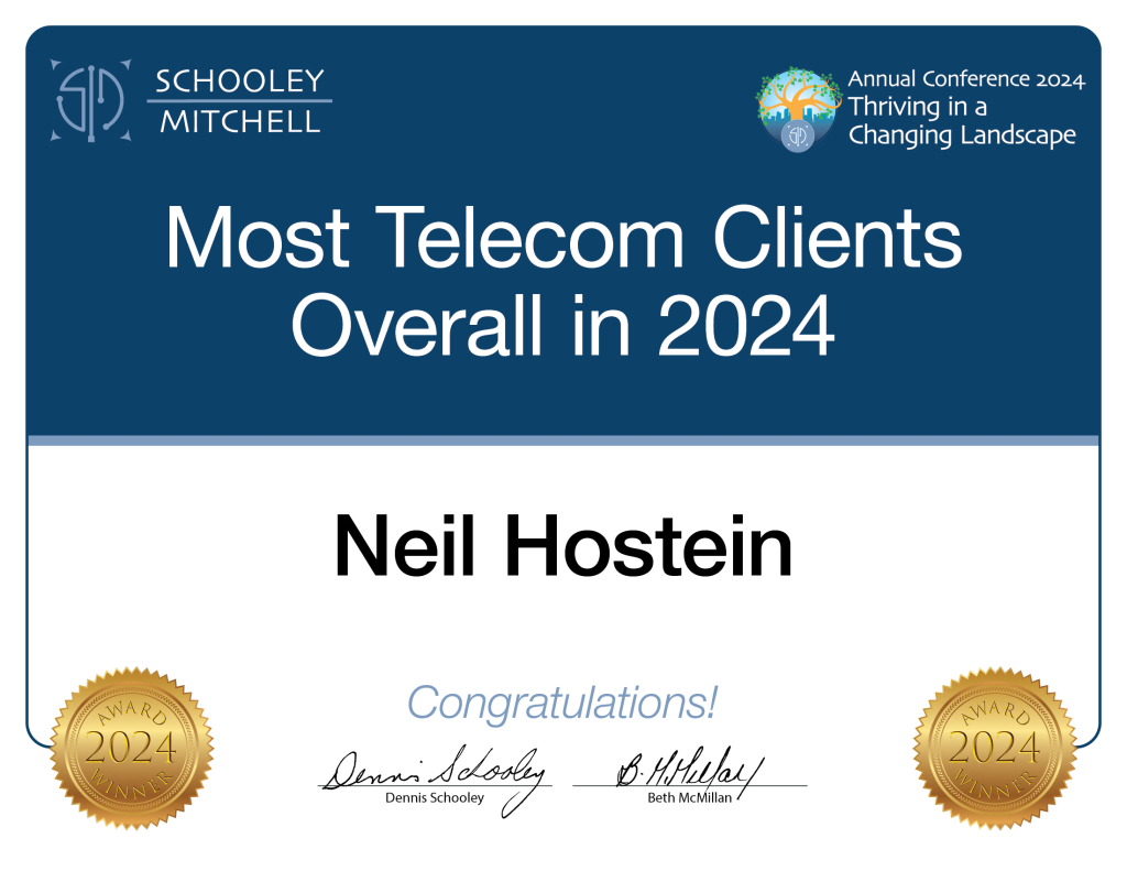 Award Recipient, Schooley Mitchell Conference 2024 - Schooley Mitchell